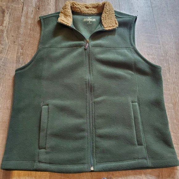 outdoorlife | Jackets & Coats | Outdoor Life Mens Full Zip Vest Green ...